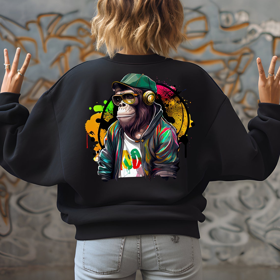 MONKEY Png Watercolor Sublimation Digital Download, Monkey Sublimation ...