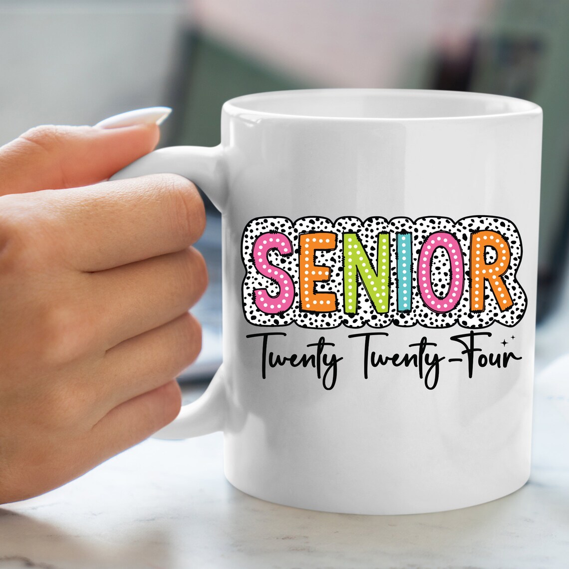 Graduation Senior Dalmatian Dots Sublimation PNG, Senior 2024 Png ...