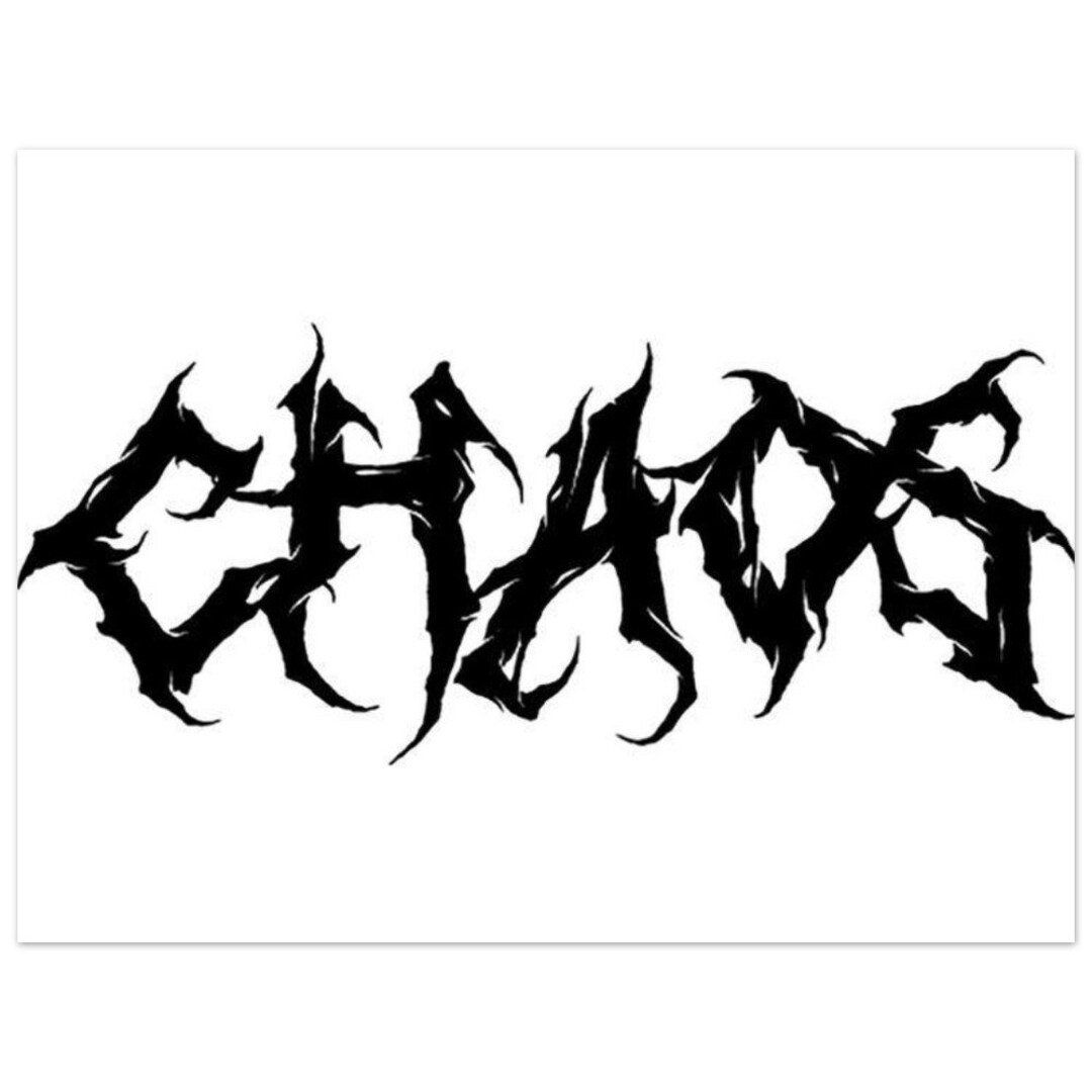 Chaos Paper Poster - Etsy