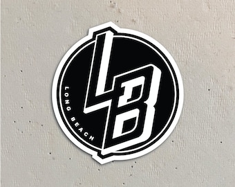 Long Beach California - Vinyl Sticker With Gloss Finish - Etsy