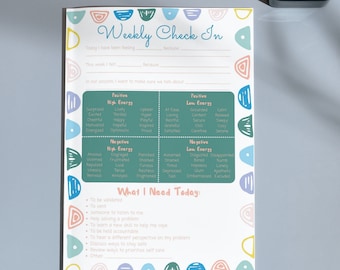Weekly Therapy/counseling Check in Sheet, Digital Download - Etsy