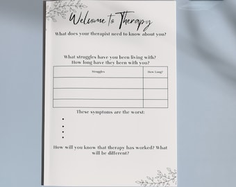 Check in Sheet, Therapy Check In - Etsy