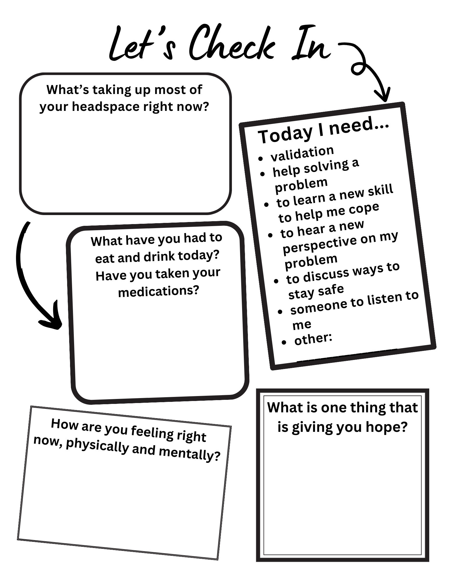 Check in Sheet, Therapy Check In - Etsy