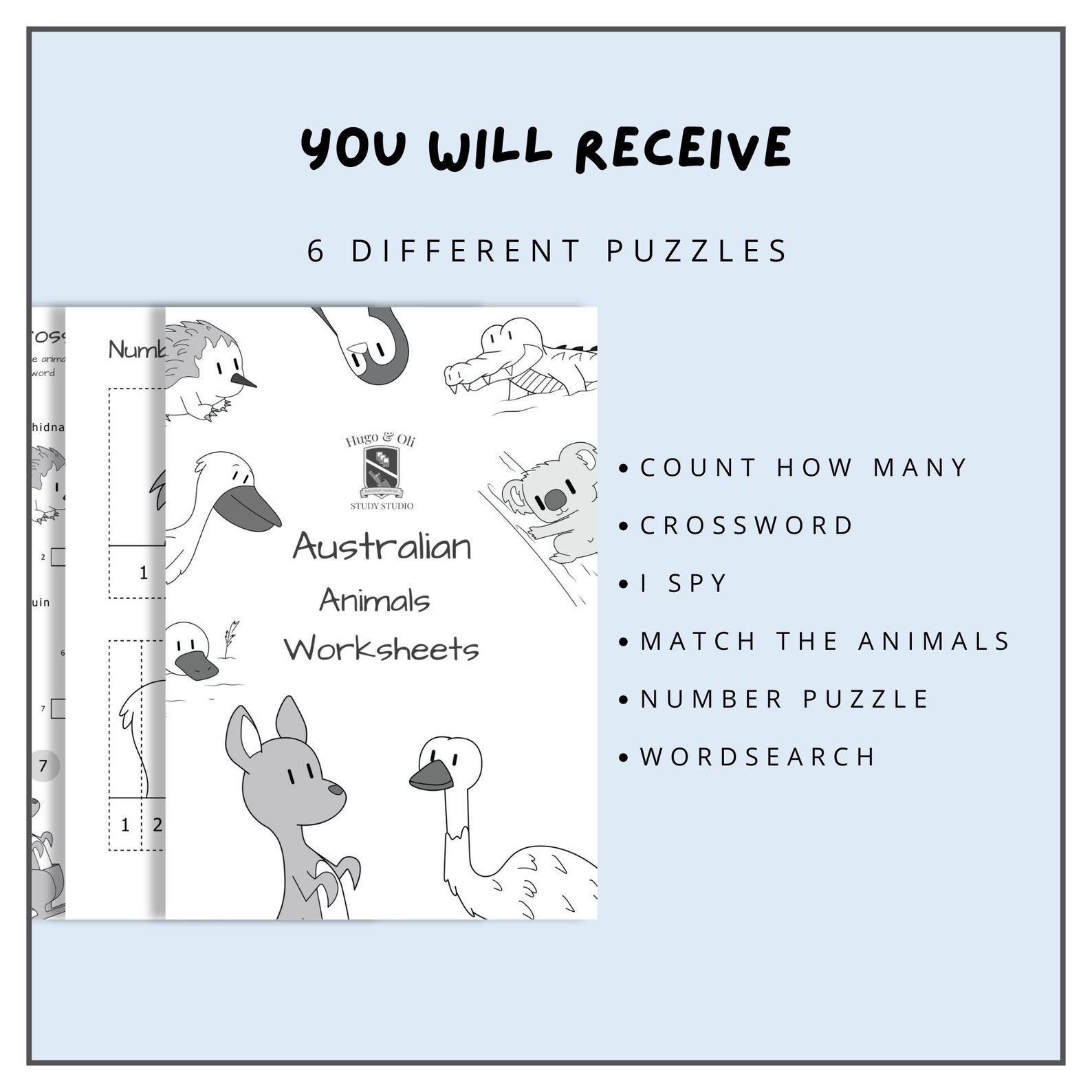 Australian Animals Worksheets, Kindergarten Learning Bundle ...