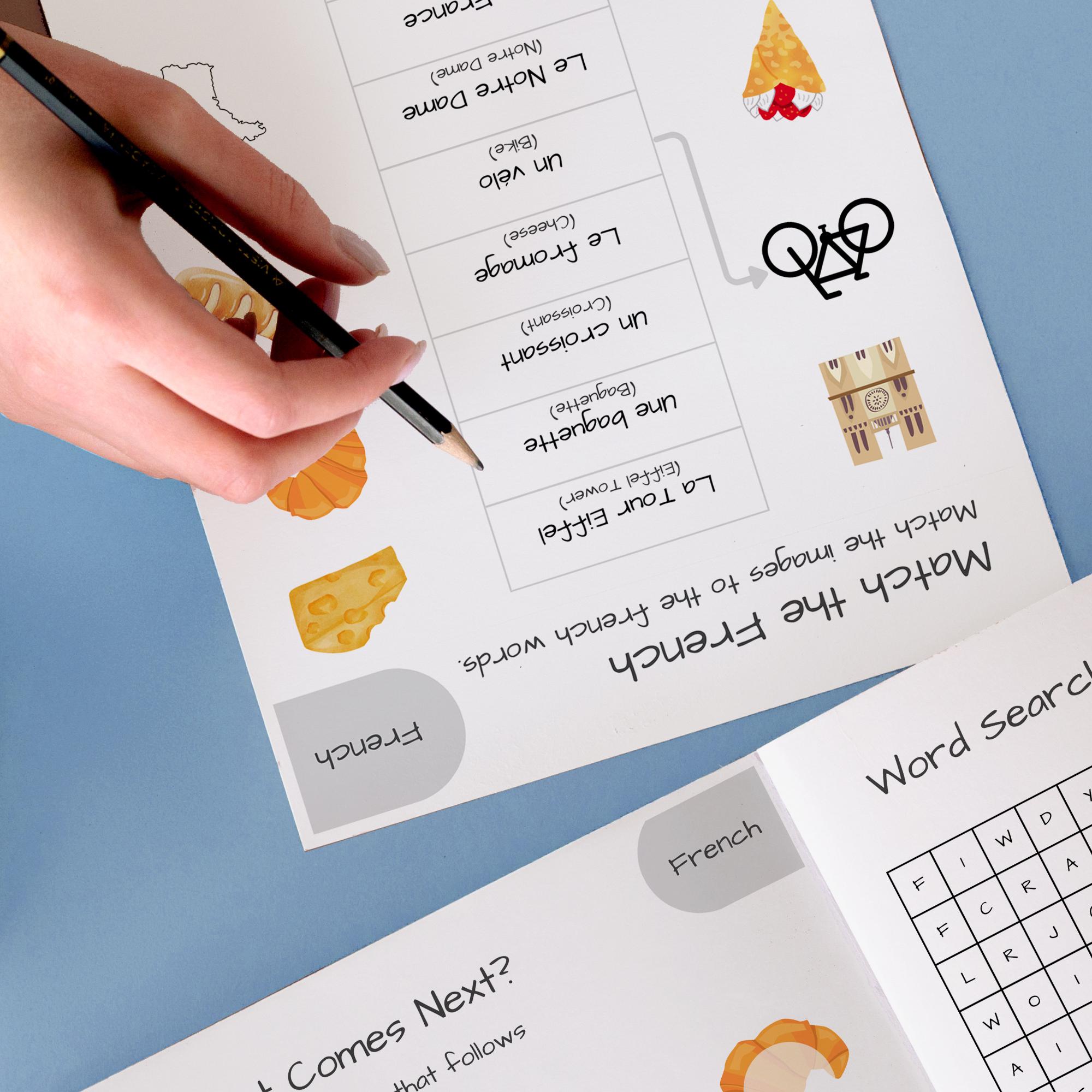 French Activities for Kids, Printable Kids Worksheets-french, French ...