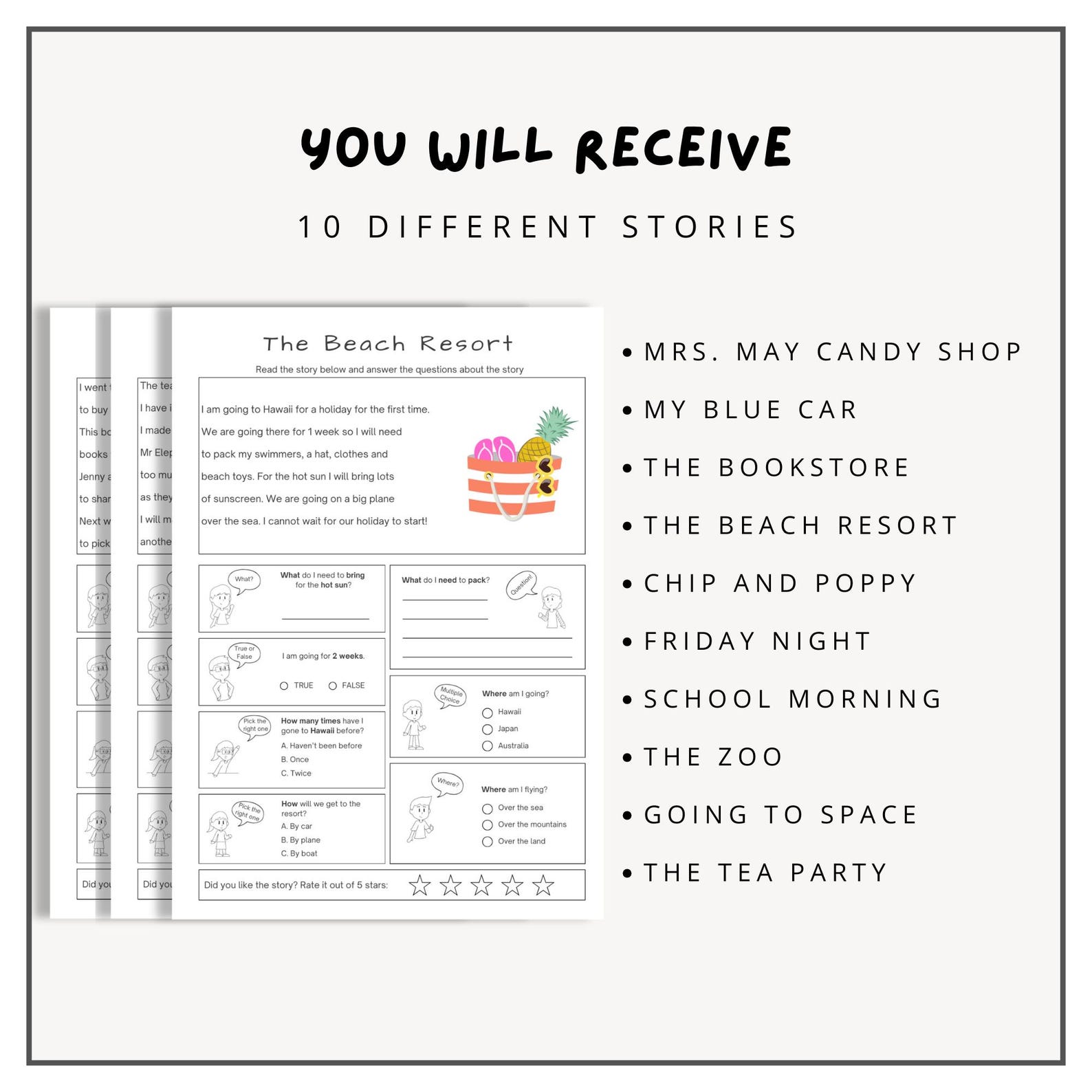 Year 1 Reading Comprehension Bundle, English Grade 1 Literacy ...