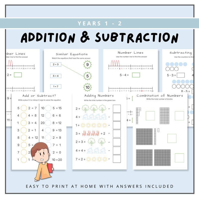 Year 1 Maths Mat - Etsy UK