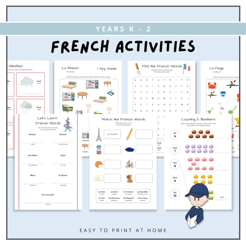 French 1 School - Etsy