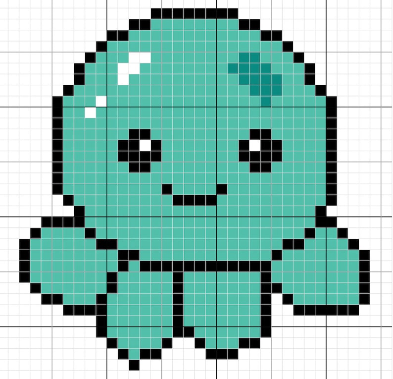 Cartoon Octopus Cross Stitch Pattern PDF | Cute Cartoon Octopus | Easy ...