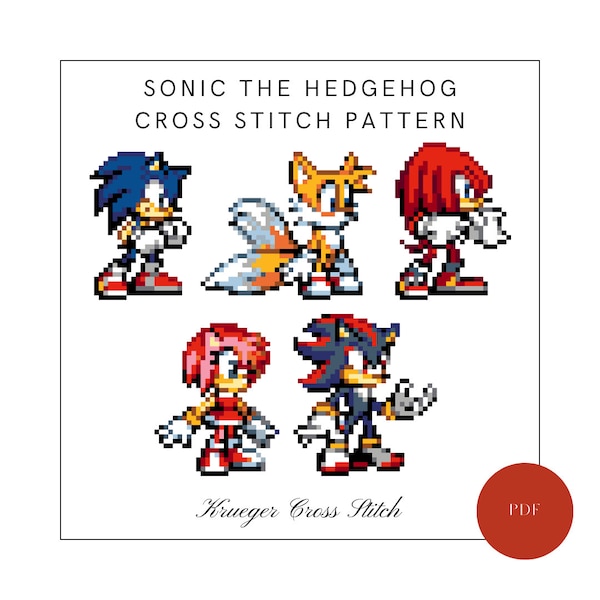 Sonic Tails Cross Stitch - Etsy