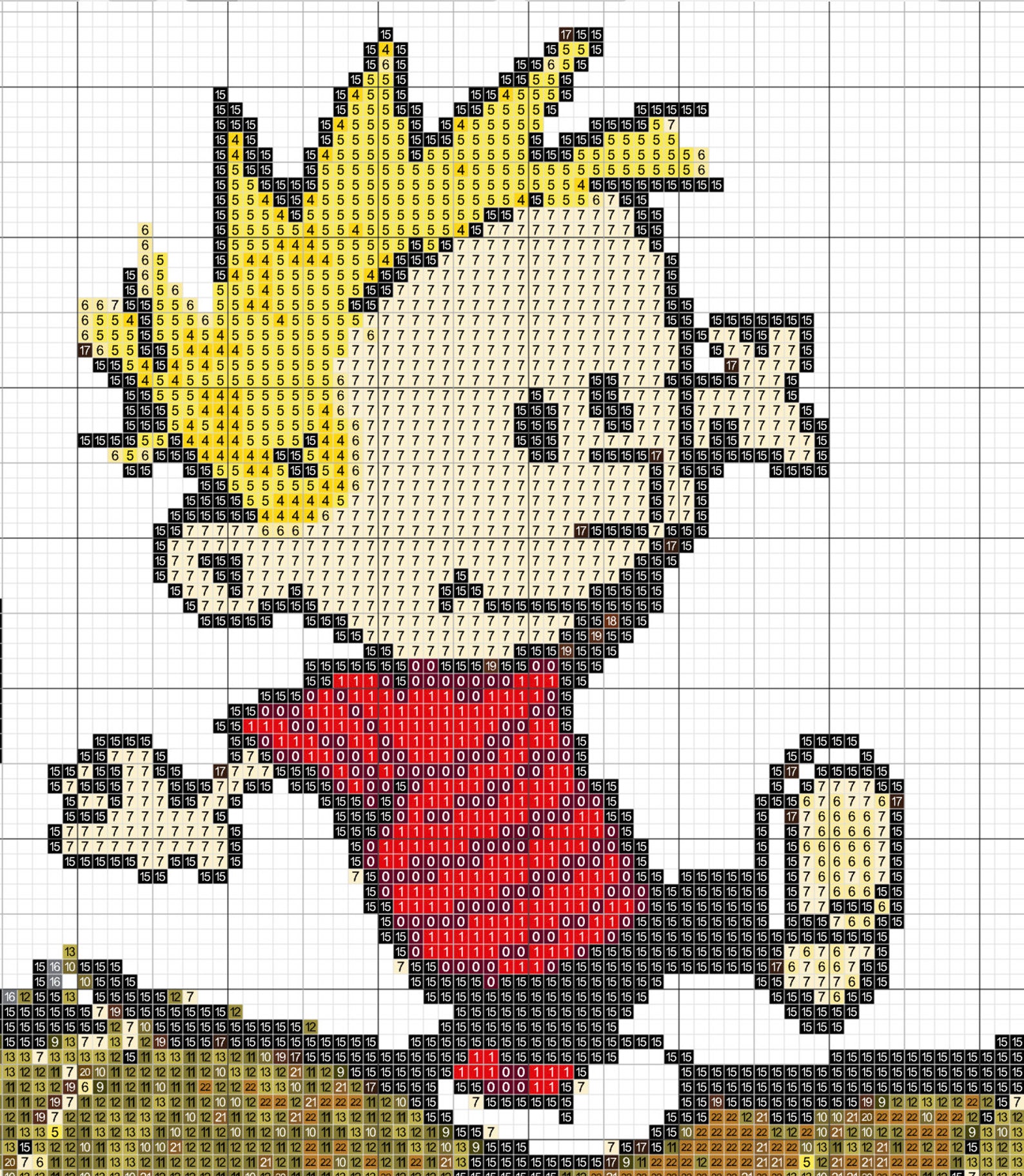 Calvin and Hobbes Cross Stitch Pattern PDF | Calvin & Hobbes Tree ...