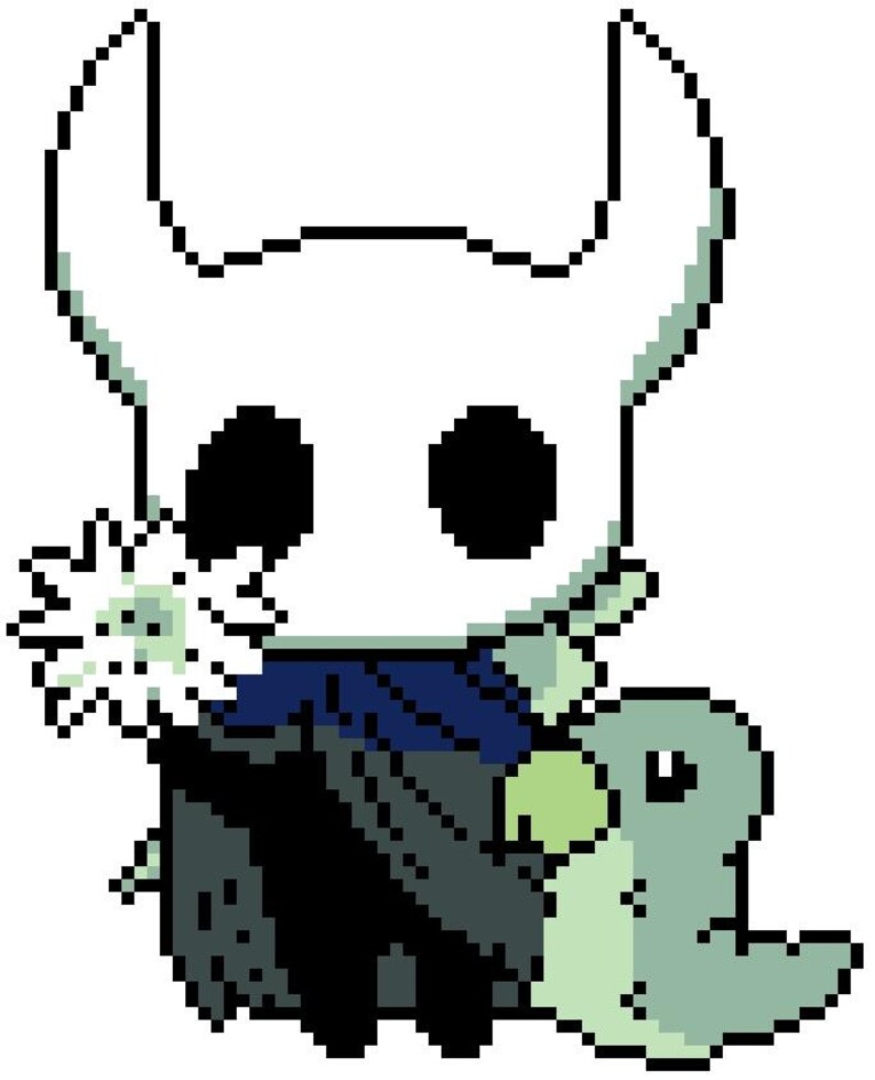 Hollow Knight Cross Stitch Pattern PDF | Cute Video Game Cross Stitch ...
