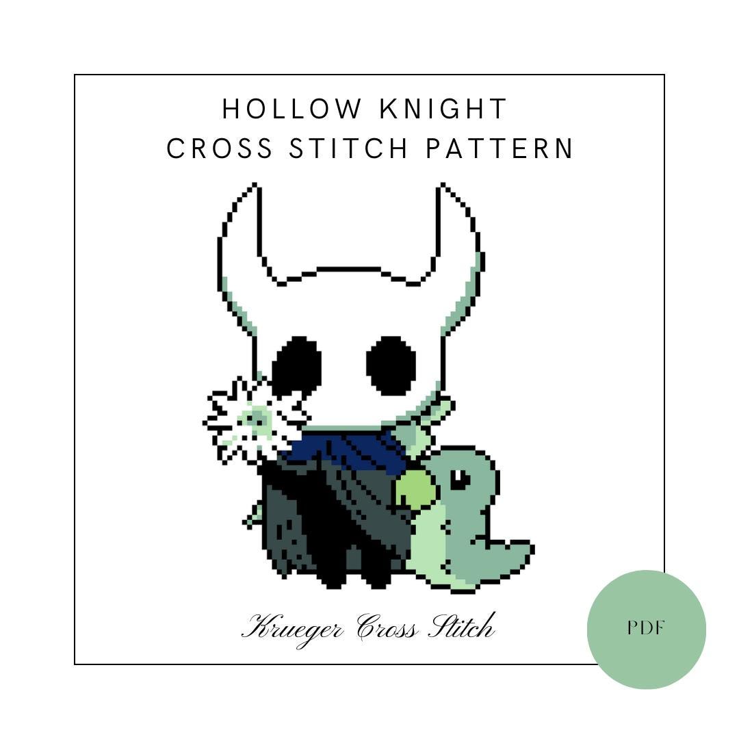 Hollow Knight Cross Stitch Pattern PDF | Cute Video Game Cross Stitch ...
