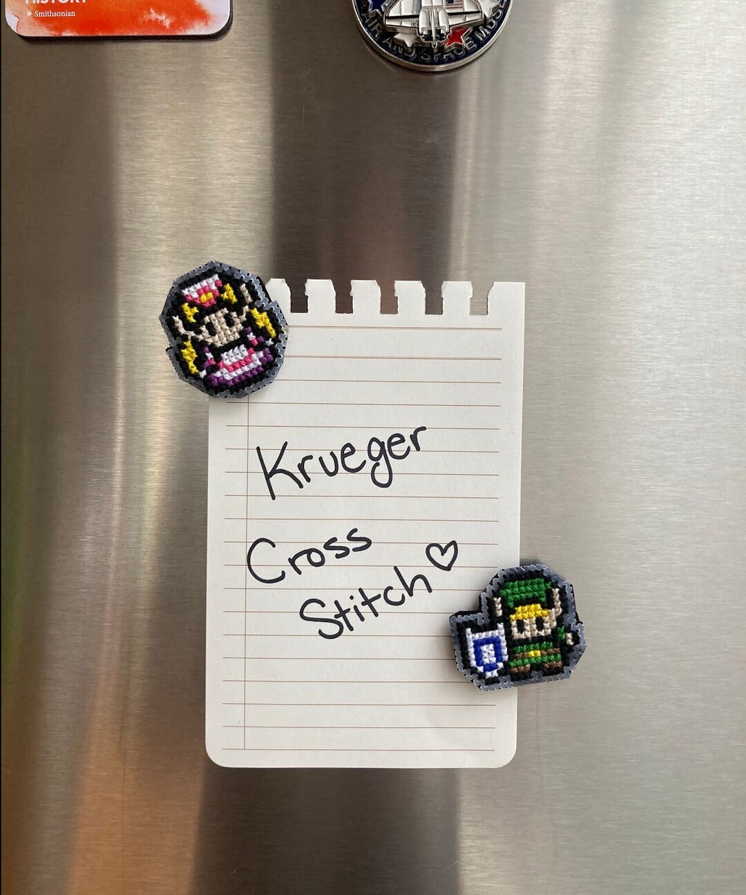 Legend of Zelda Magnets Retro Hand Made Cross Stitch Video Game Magnet ...