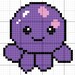 Cartoon Octopus Cross Stitch Pattern PDF | Cute Cartoon Octopus | Easy ...
