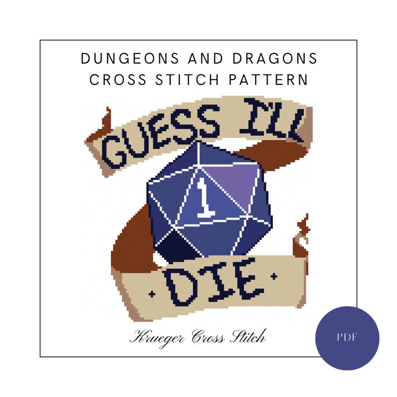Dungeons and Dragons Cross Stitch - Etsy