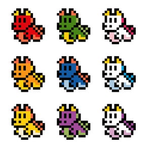 Cartoon Dragons Cross Stitch Pattern PDF | Cute Cartoon Dragon | Easy ...