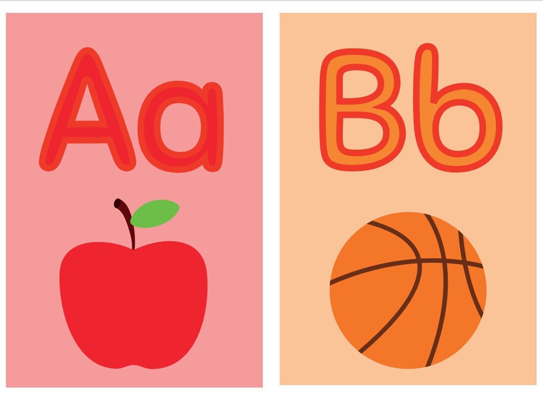 Benny the Bear's Alphabet Flashcards - Etsy