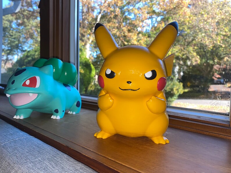 Retro Pikachu Planter Adorable Hand Painted Pokemon Inspired Plant Pot ...