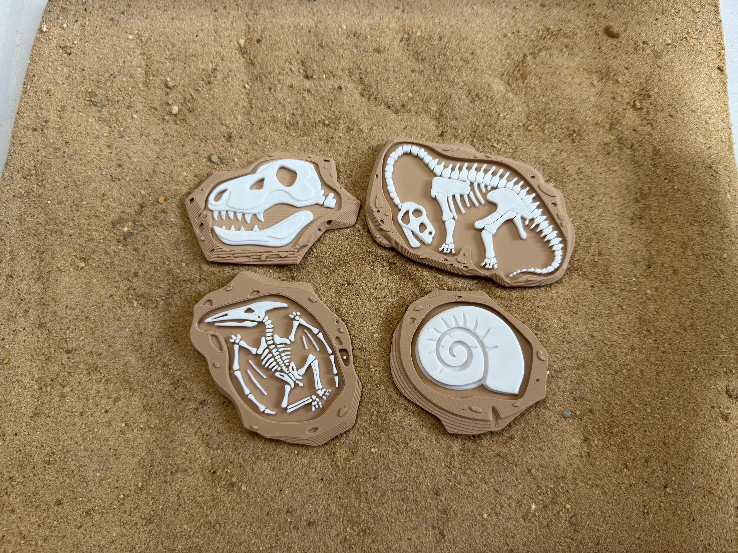 Dinosaur Fossil Dig Sensory Bin - Montessori Excavation Activity Kit ...