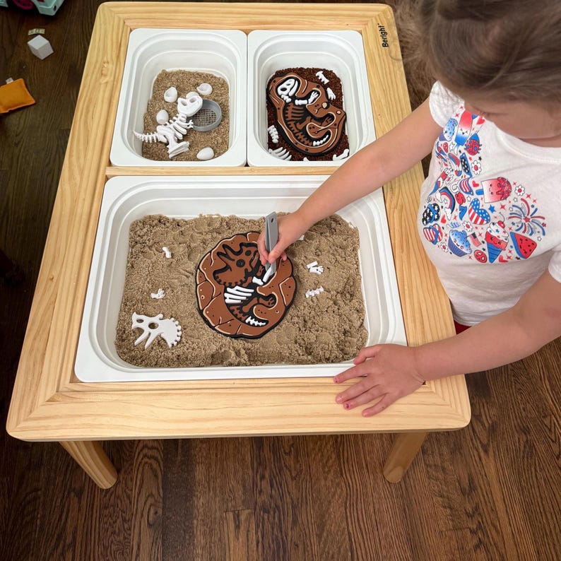 Dinosaur Fossil Puzzle - Montessori Dino Toy - Fine Motor STEM Activity ...