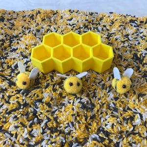 Montessori Spring Bee Sensory Bin - Interactive Play Kit for Kids ...
