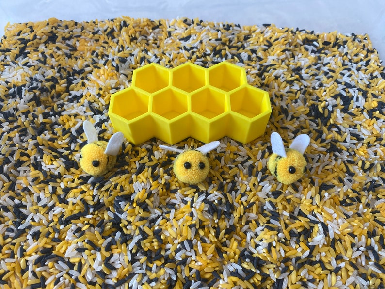 Montessori Spring Bee Sensory Bin - Interactive Play Kit for Kids ...