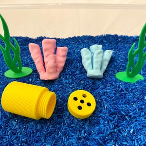 Montessori Rainbow Fish Bowl Sensory Bin Interactive Play Kit for Kids ...