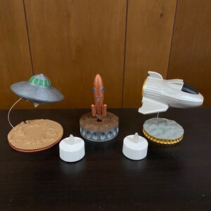 Space Craft LED Light Holder: UFO, Rocket Ship, Space Ship Desk ...