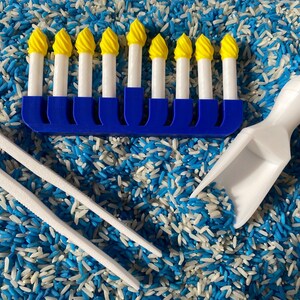Hanukkah Sensory Bin - Montessori Play Kit for Kids | Pretend Play ...