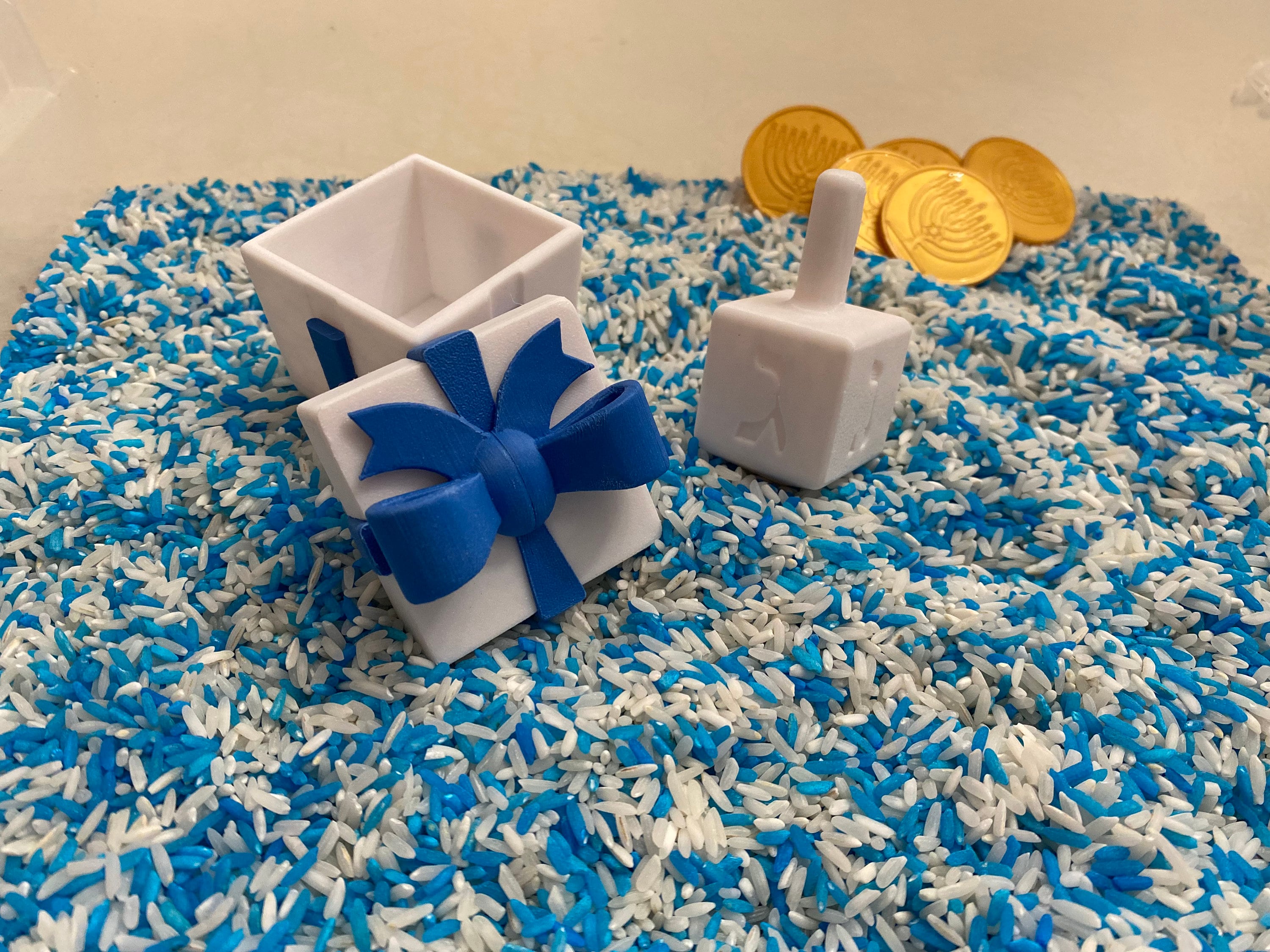 Hanukkah Sensory Bin Montessori Play Kit for Kids - Etsy