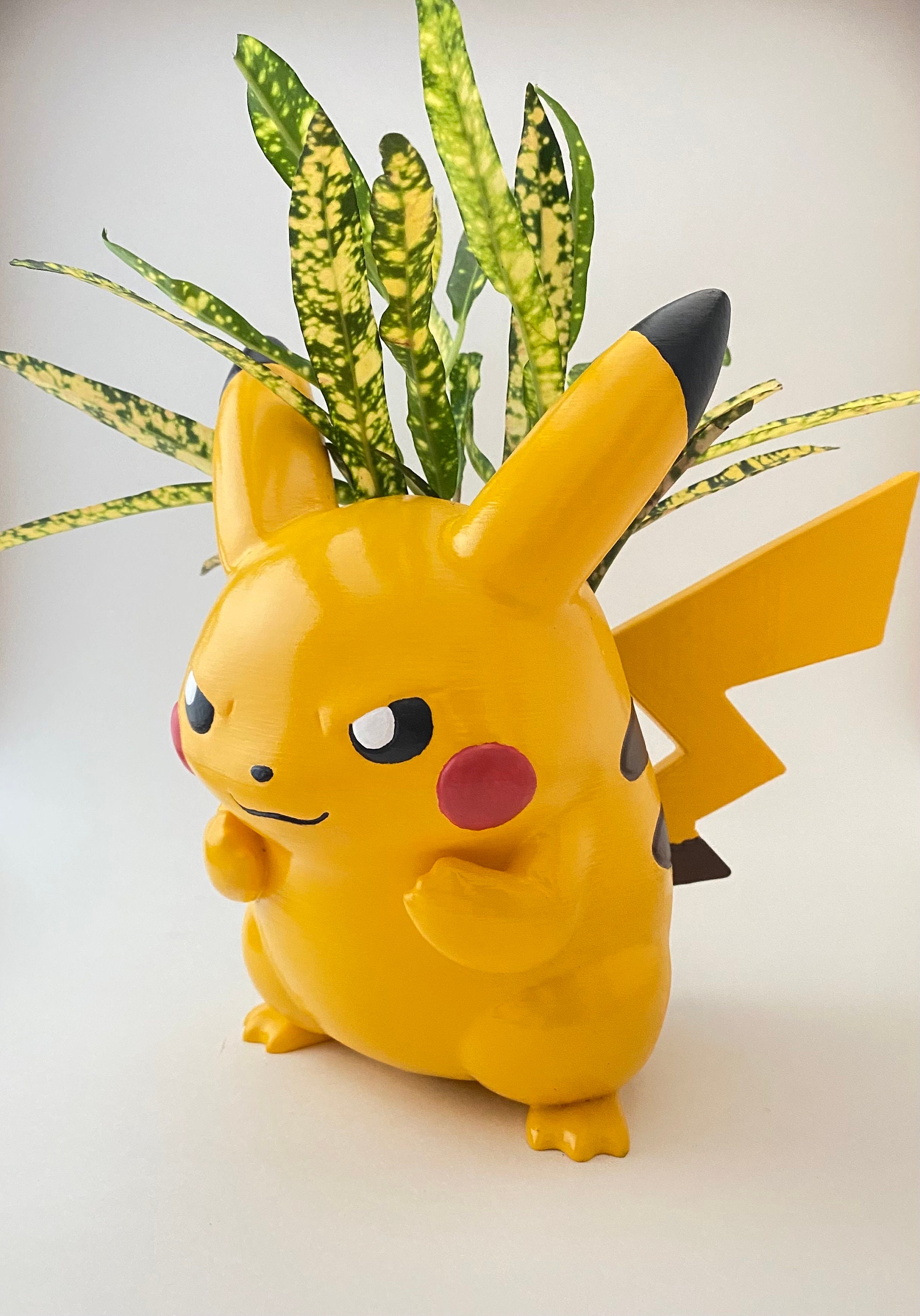 Retro Pikachu Planter Adorable Hand Painted Pokemon Inspired Plant Pot ...