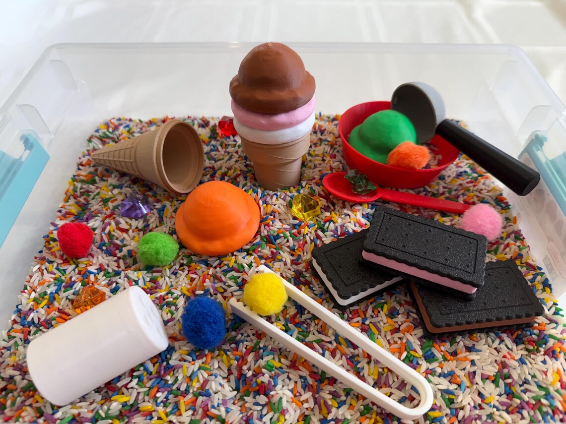 Ice Cream Sensory Bin – Montessori Activity Kit for Kids | STEM ...