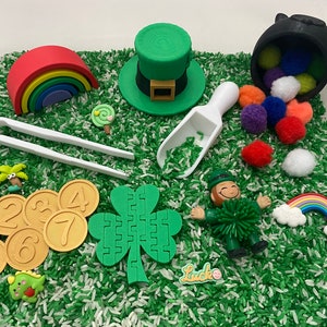 Montessori St Patrick's Day Sensory Bin - Interactive Play Kit for Kids ...