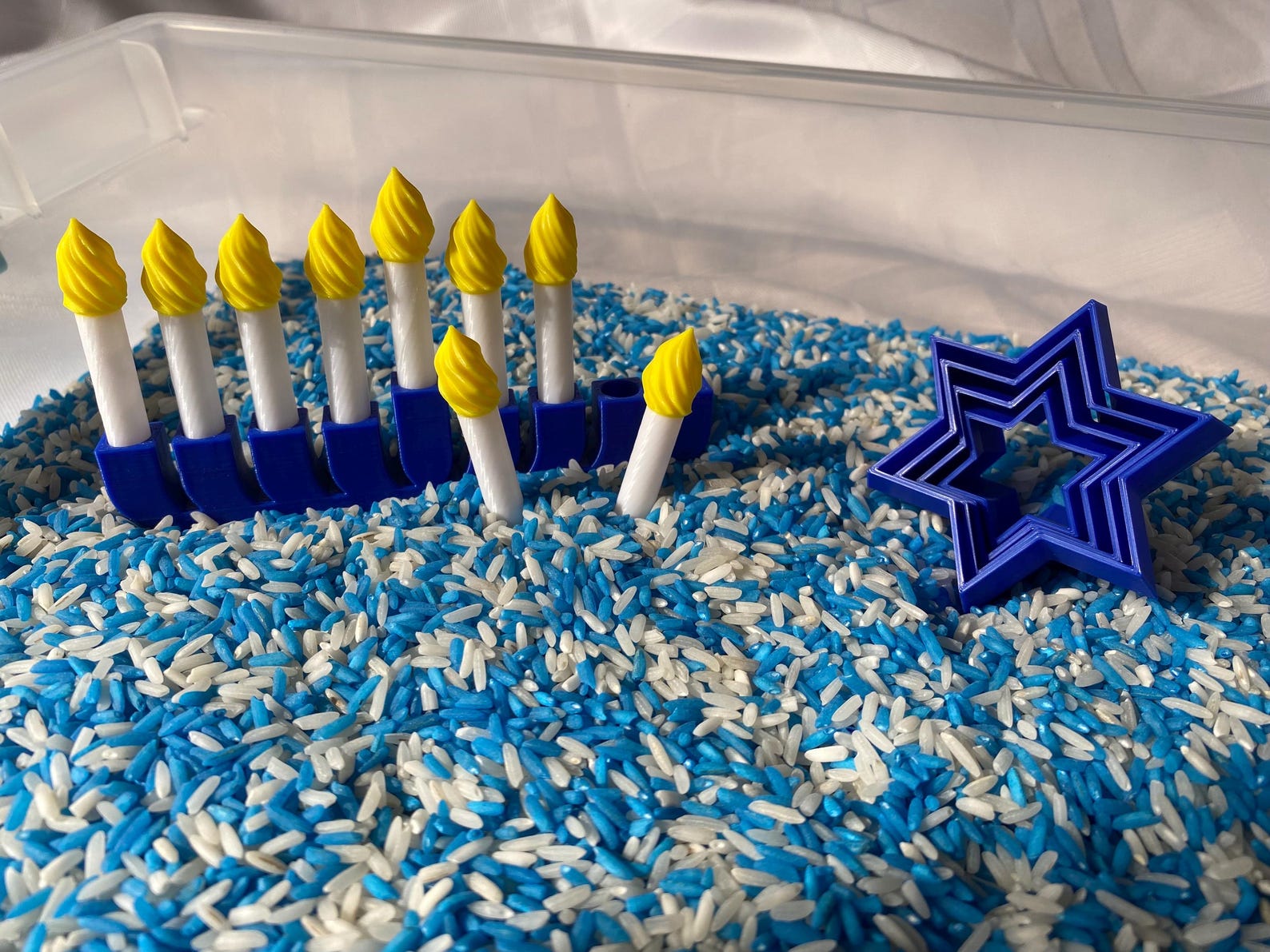 Hanukkah Sensory Bin - Montessori Play Kit for Kids | Pretend Play ...