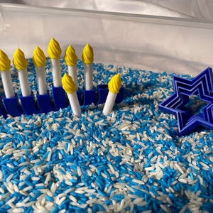 Hanukkah Sensory Bin - Montessori Play Kit for Kids | Pretend Play ...