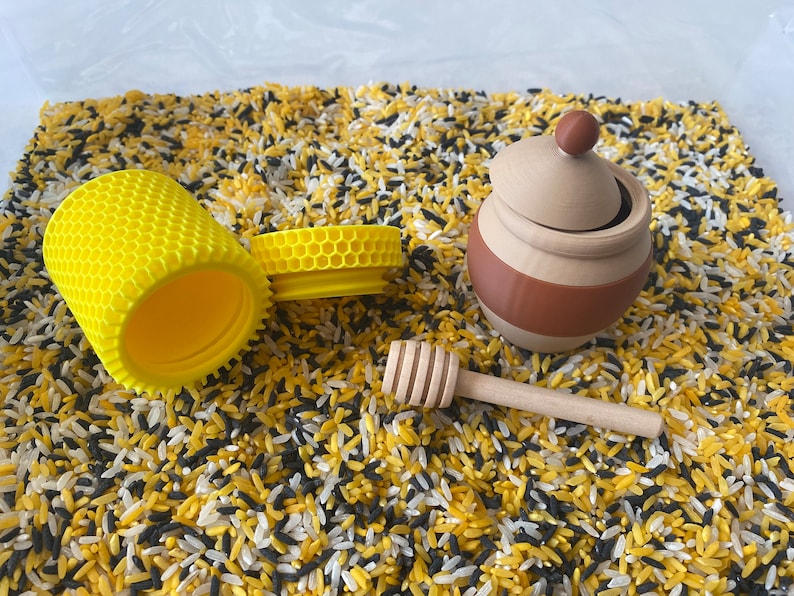 Montessori Spring Bee Sensory Bin - Interactive Play Kit for Kids ...