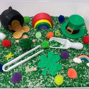 Montessori St Patrick's Day Sensory Bin - Interactive Play Kit for Kids ...