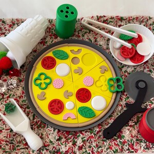 Pizza Puzzle Sensory Bin - Montessori Fine Motor Play Kit for Kids ...
