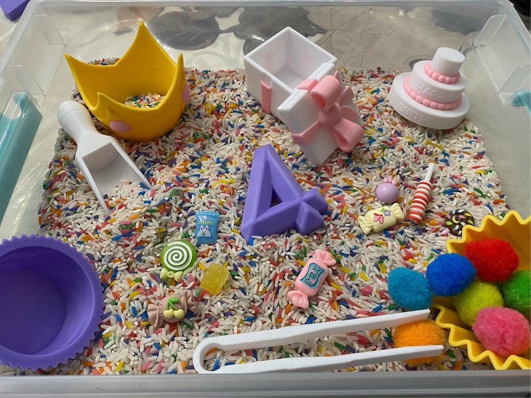 Birthday Sensory Bin - Montessori Birthday Play Kit for Kids - Etsy