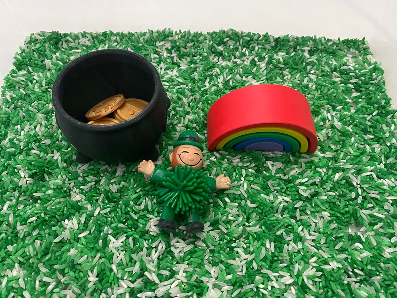 Montessori St Patrick's Day Sensory Bin - Interactive Play Kit for Kids ...