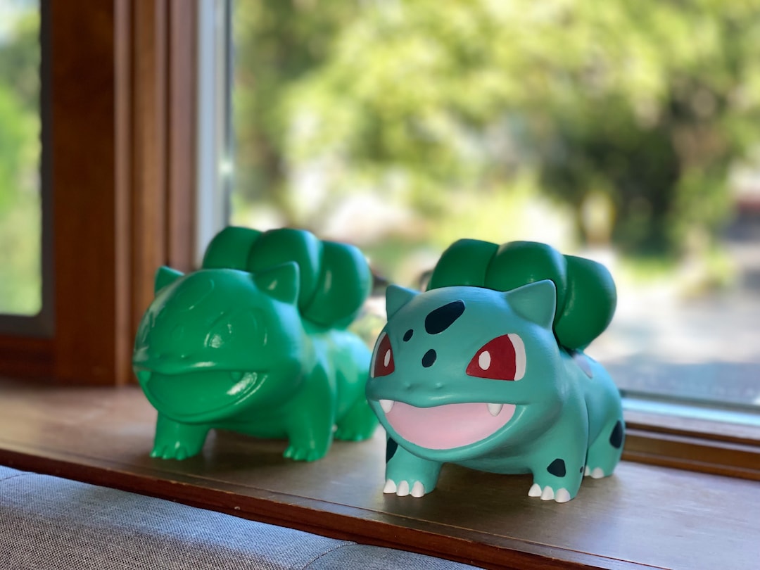 Bulbasaur Planter - Adorable Paintable Pokemon - Inspired Plant Pot ...