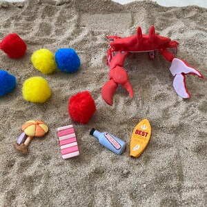 Montessori Beach Day Sensory Bin - Interactive Play Kit for Kids ...