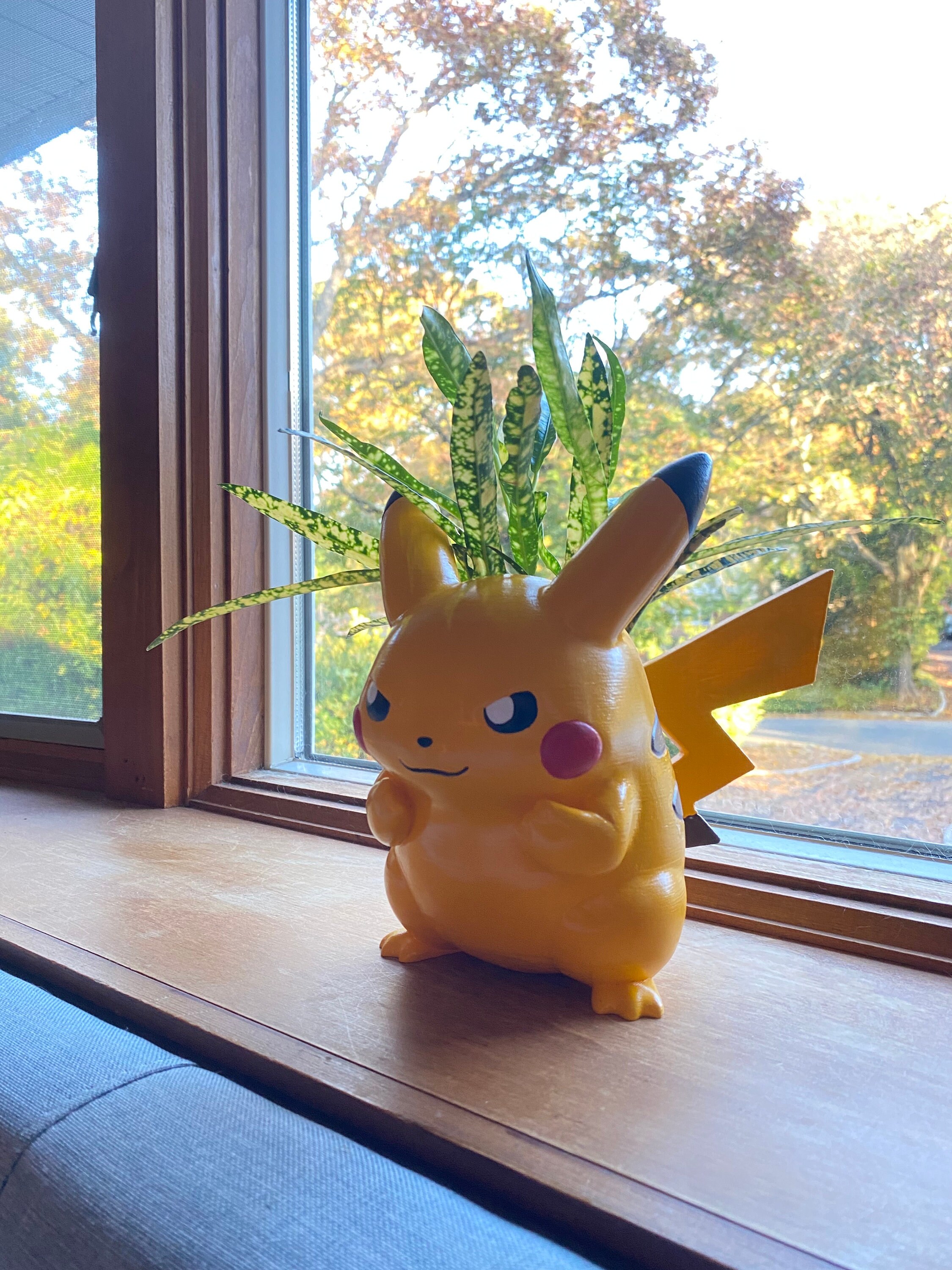Retro Pikachu Planter Adorable Hand Painted Pokemon Inspired Plant Pot ...