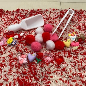 Valentine's Sensory Bin Montessori Play Kit for Kids | Preschool Toy ...