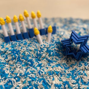 Hanukkah Sensory Bin Montessori Play Kit for Kids - Etsy