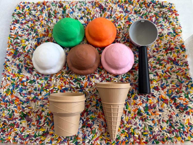 Ice Cream Sensory Bin – Montessori Activity Kit for Kids | STEM ...