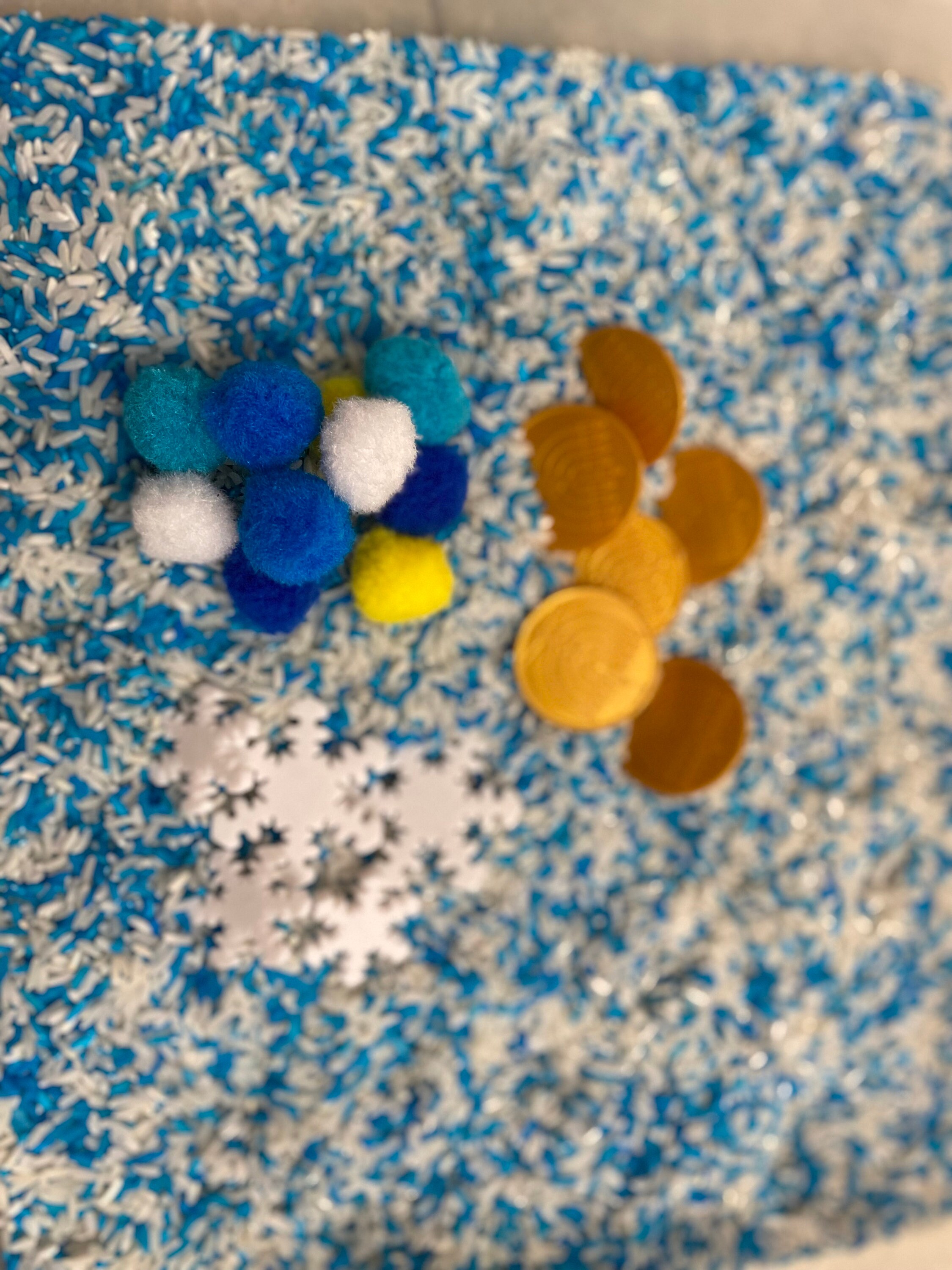 Hanukkah Sensory Bin Montessori Play Kit for Kids - Etsy