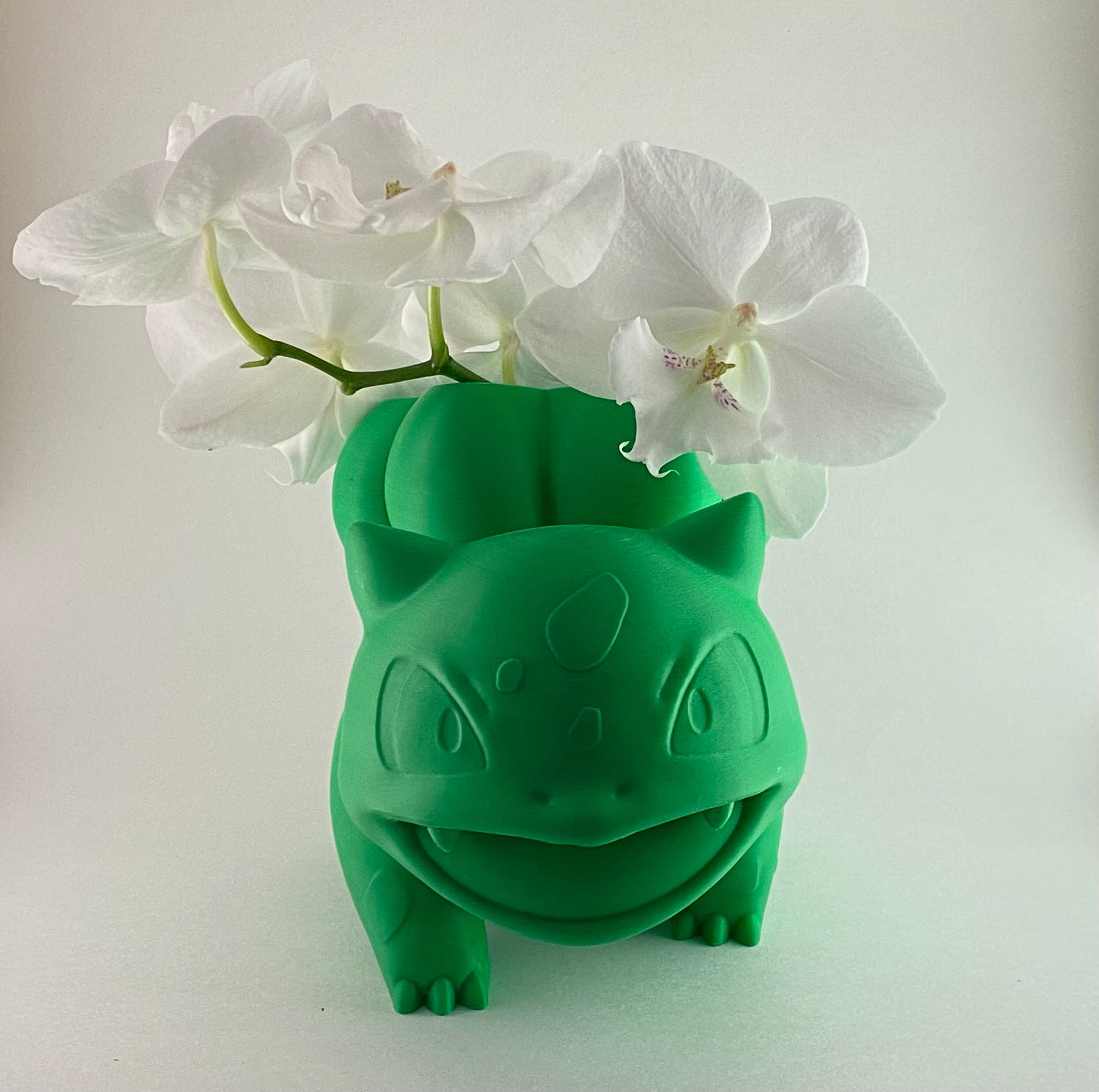 Bulbasaur Planter - Adorable Paintable Pokemon - Inspired Plant Pot ...