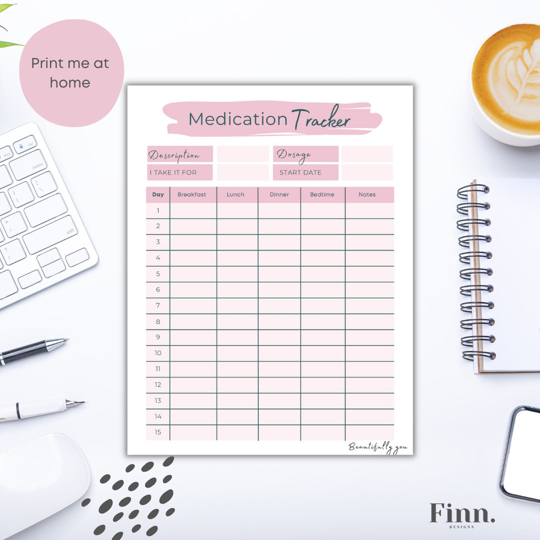 Medication Chart Tracker Printable I Medicine Log for Family - Etsy ...